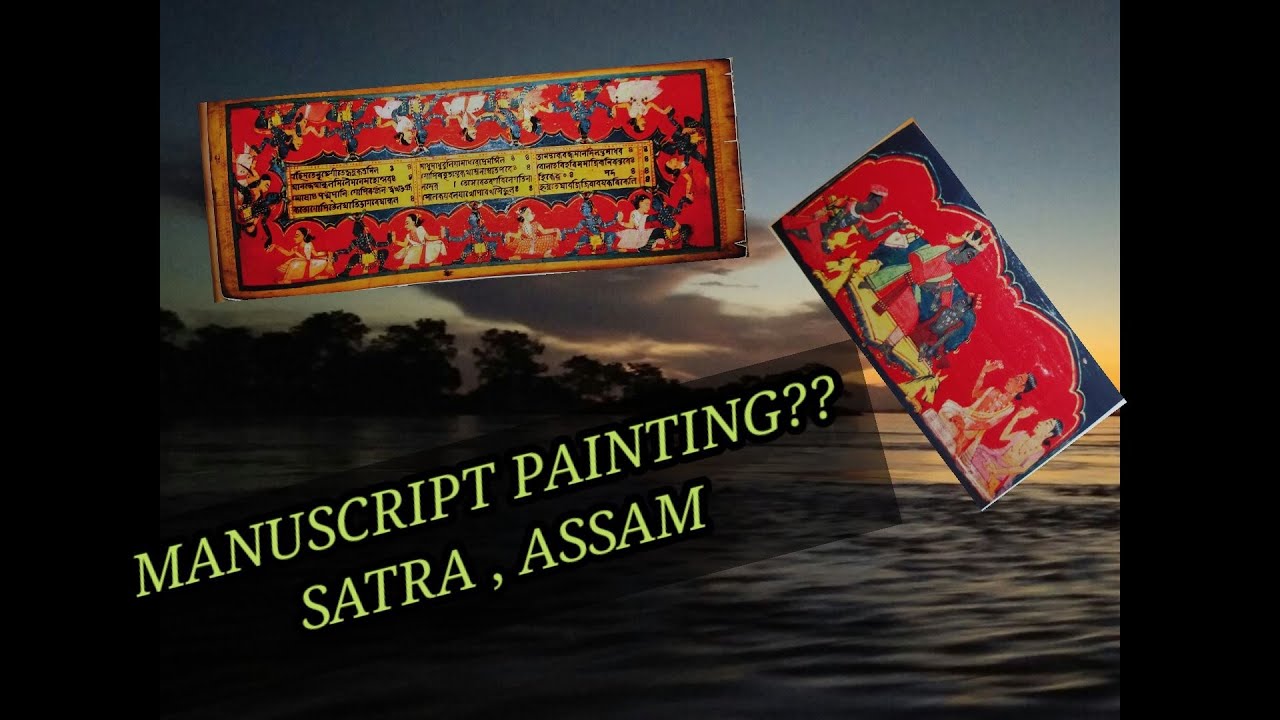 Miniature painting of Satra , Assam.. Brief history ..#sattriyapainting ...