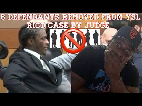 Judge removes 6 YSL Defendants from rico case! - YouTube