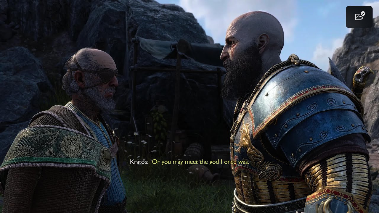 God of War Ragnarok PS5 KRATOS BADASS SCENE WITH ODIN- The God I once ...