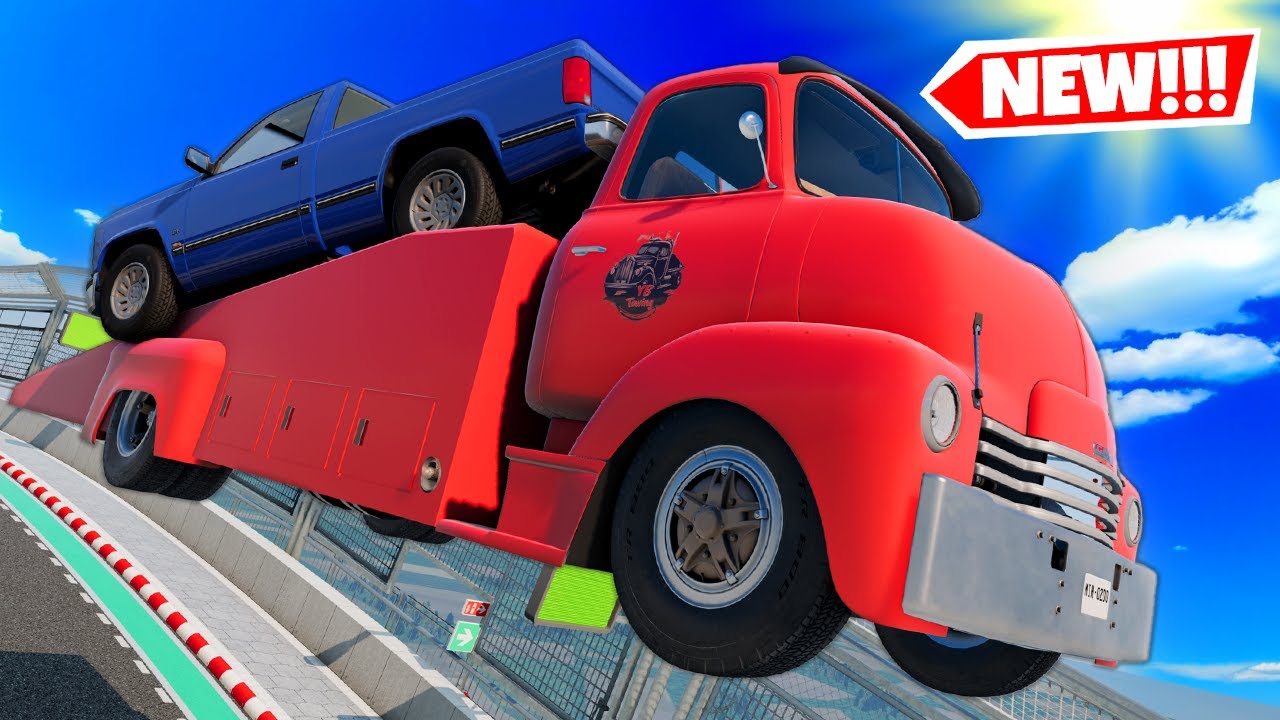 NEW Vintage Ramp Truck is PERFECT in BeamNG Drive Mods! - YouTube