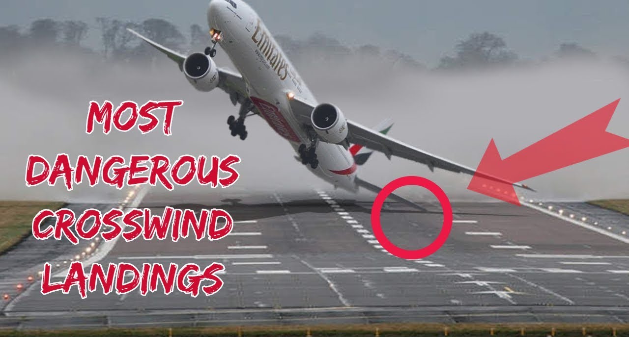 #Plane crosswind landing compilation 2019 - YouTube