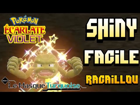 POKÉMON SHINY FACILE | RACAILLOU | DLC MASQUE TURQUOISE Pokemon violet ...