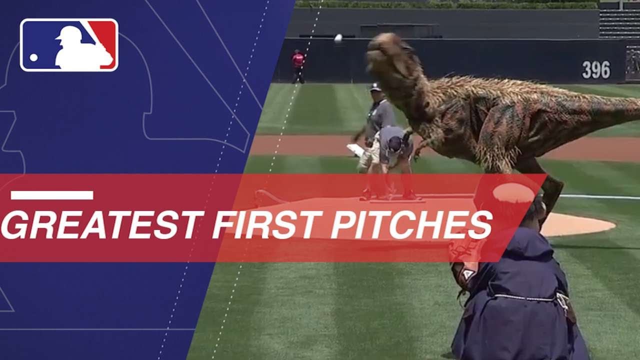 MLB's Unique and Memorable First Pitches - YouTube