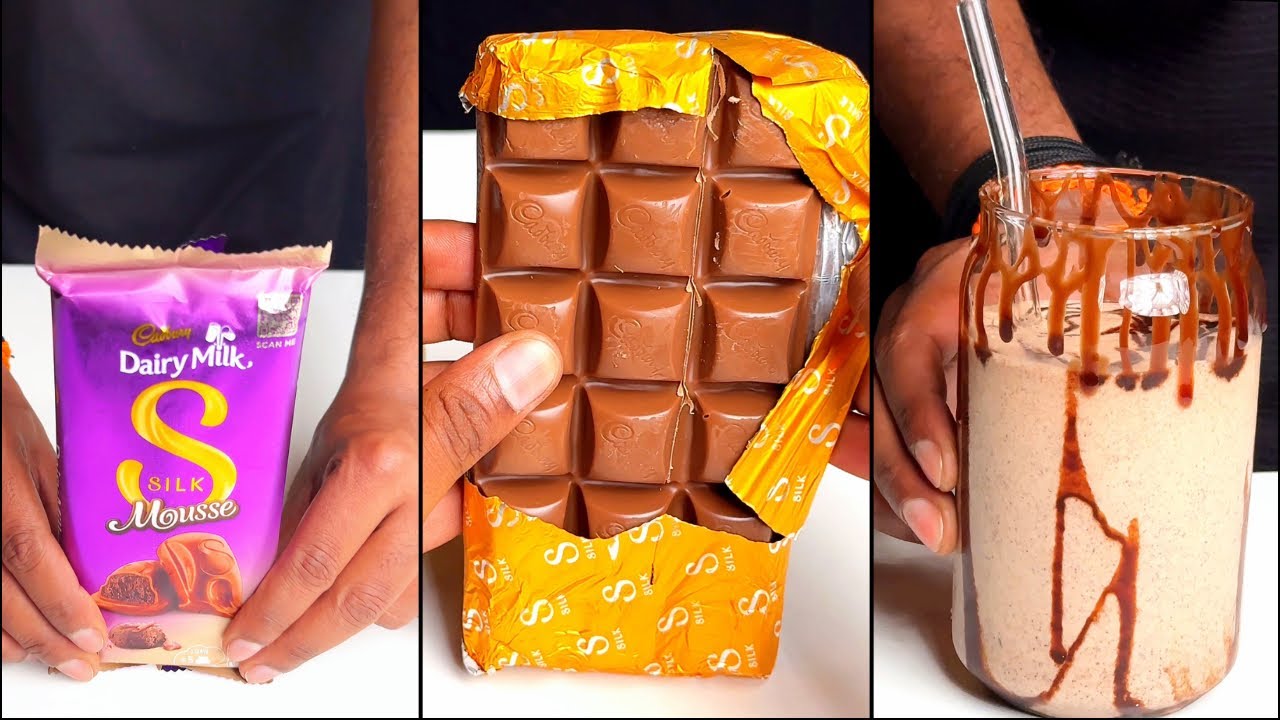 Dairy milk mousse chocolate milkshake | Asmr dairy milk milkshake ...