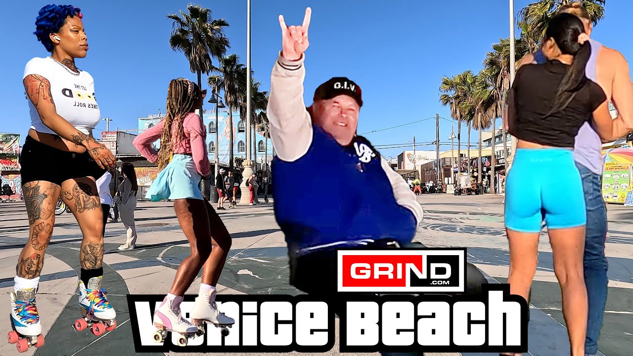 4K Venice Beach Boardwalk To Santa Monica Beach Pier FEELING LIKE A ...