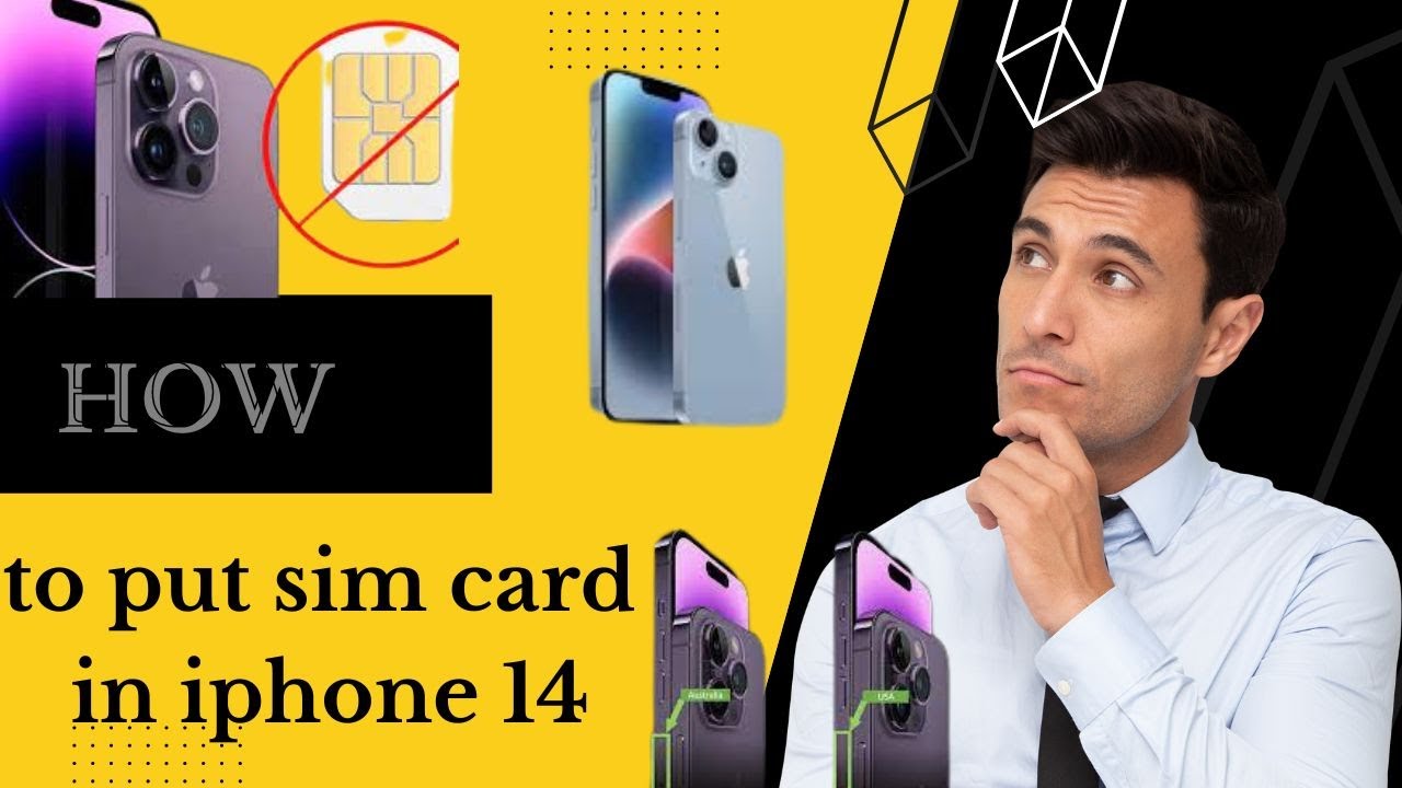 how to put sim card in iphone 14 - YouTube