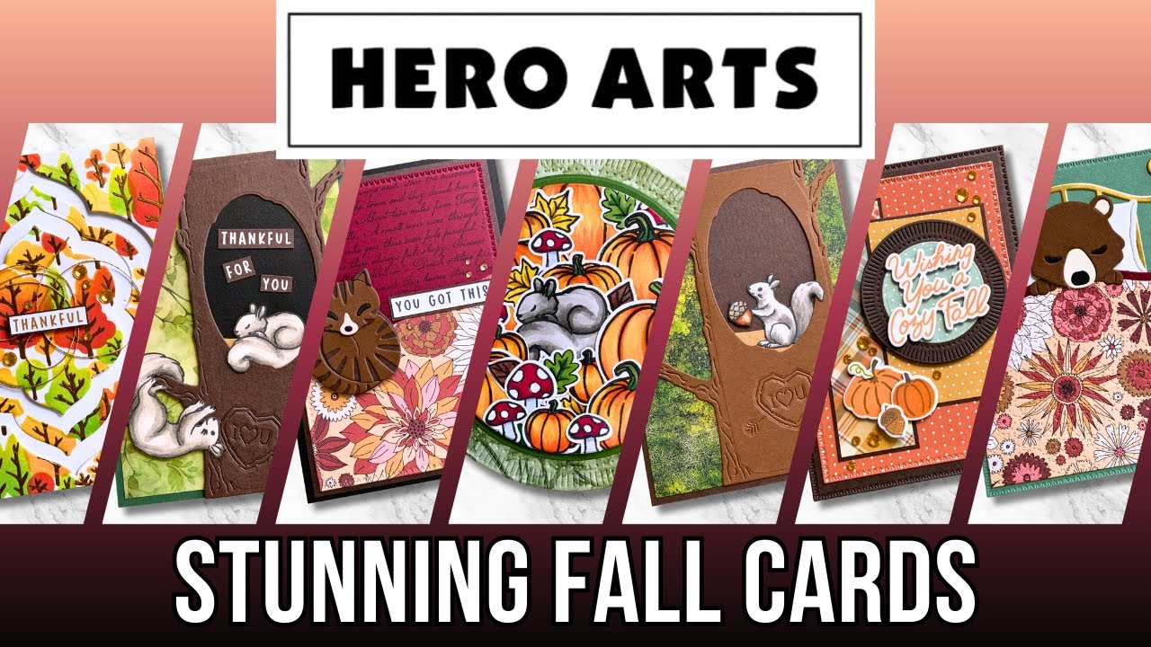 Autumn Cardmaking Ideas | Hero Studio Fall in the Forest Kit - YouTube