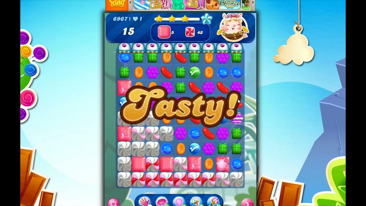 Candy Crush Saga Level 6967 Score 102 310 by Funny - YouTube