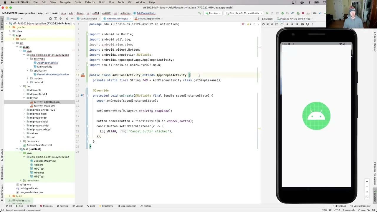 CS 124 Fall 2022: MP2 Part 2 Java: Enabling the Cancel Button - YouTube