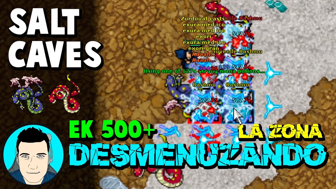 Tibia: ⚔ Salt Caves | Bashmus - Knight Hunt | Desmenuzando la Zona ...
