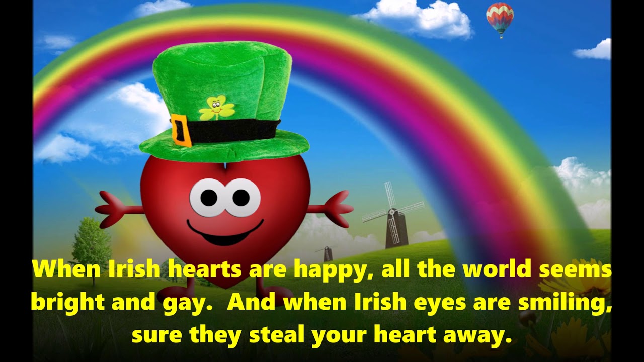 When Irish Eyes are Smiling w lyrics - YouTube