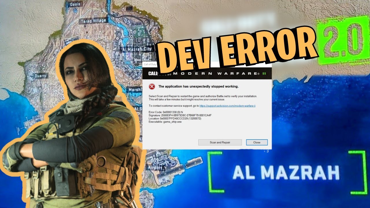 Dev Error 2 0!!!! (We Met somebody in game.) - YouTube
