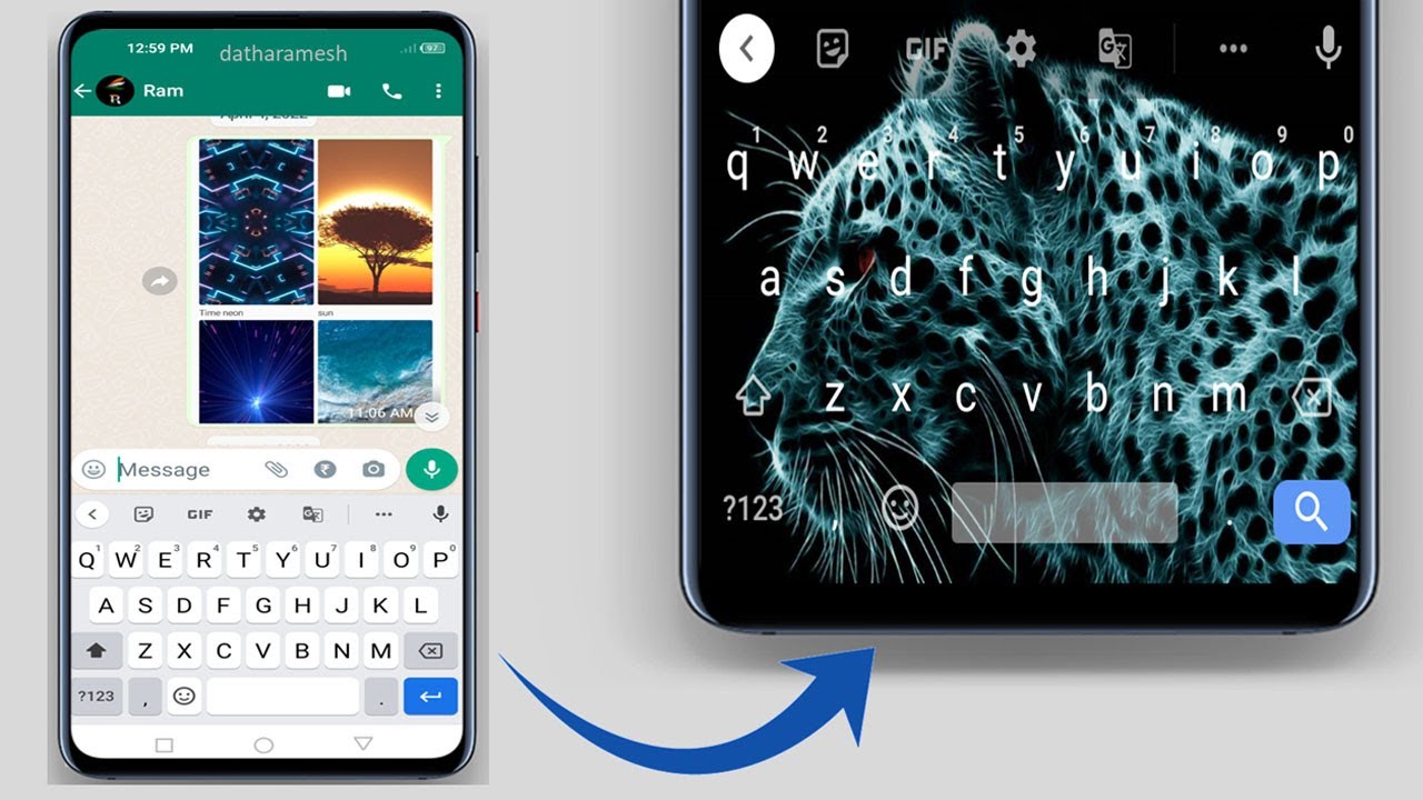 How to Set Photo On Keyboard - YouTube