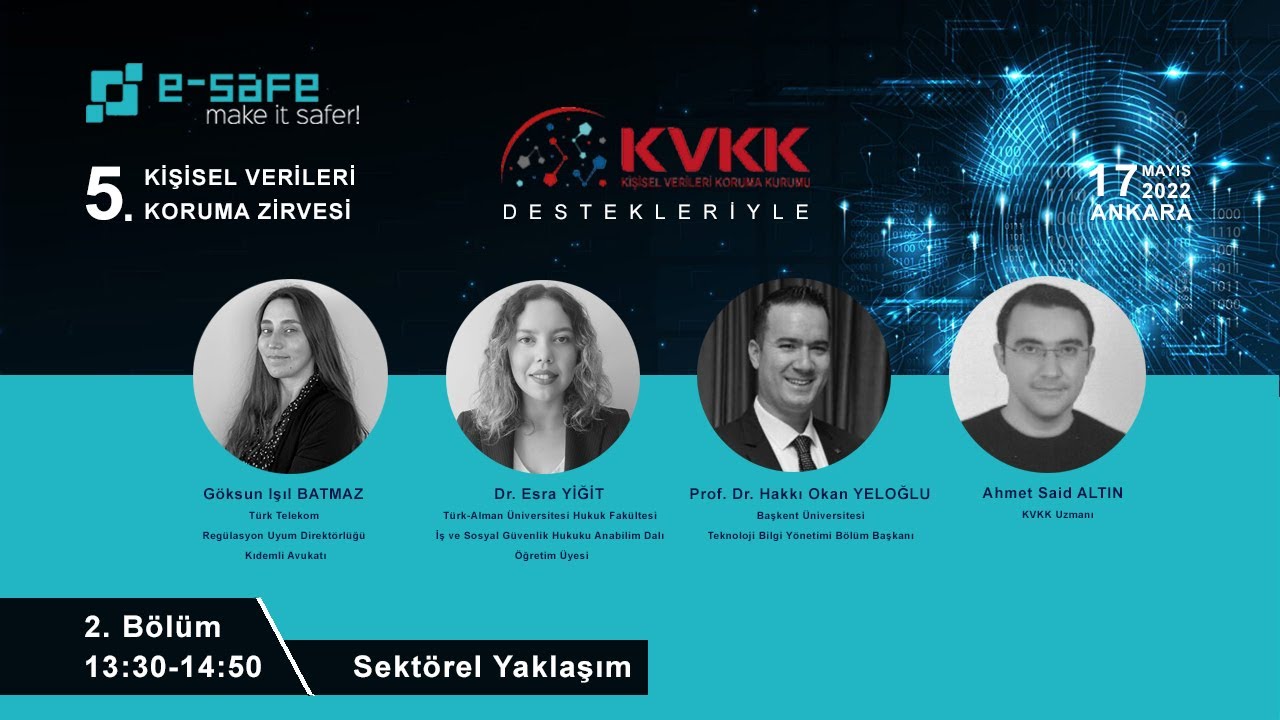 5’inci e-Safe Kişisel Verileri Koruma Zirvesi – İkinci Bölüm - YouTube