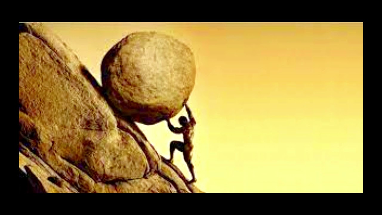 1 Hour of Sisyphus Pushing a Rock Meme Theme - YouTube