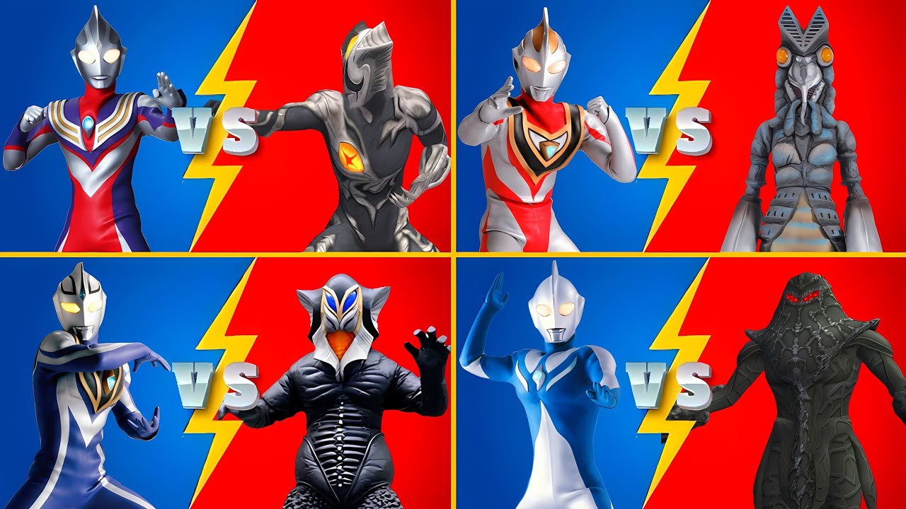 ウルトラマン TIGA VS KYRIELOID, ULTRAMAN GAIA VS ALIEN BALTAN, COSMOS VS ...