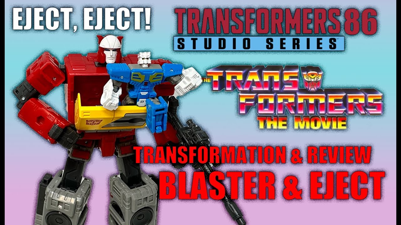TRANSFORMING TRANSFORMERS STUDIO SERIES 86 TARGET EXCLUSIVE BLASTER AND EJECT AND REVIEW - YouTube