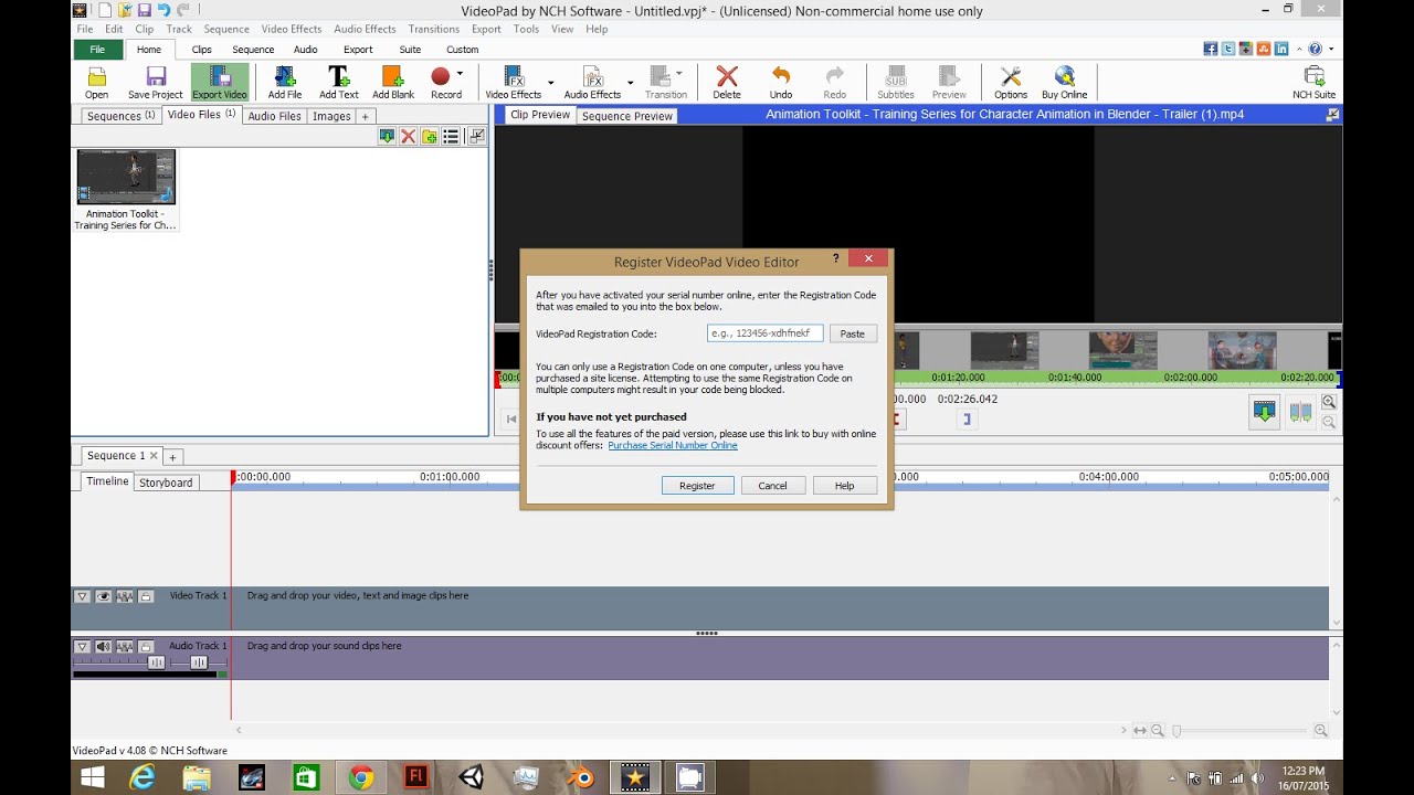 how to activate videopad - YouTube