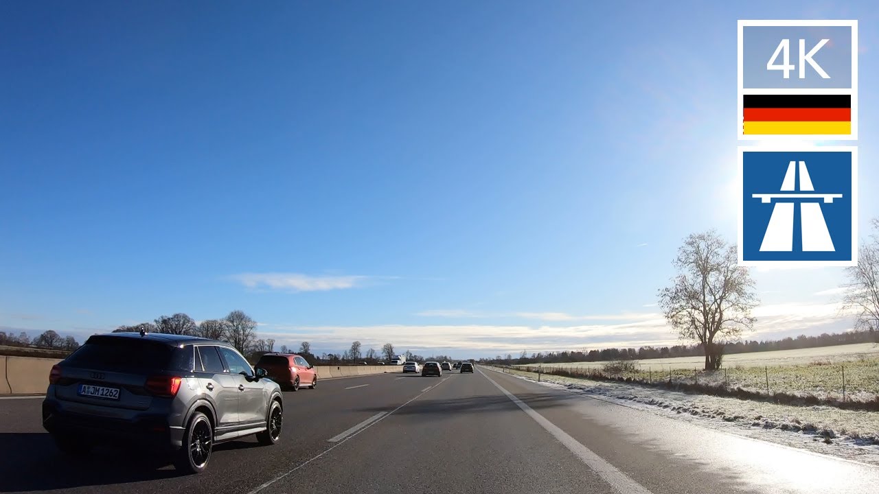 GERMAN AUTOBAHN DRIVING 🇩🇪 A8 to A92 Munich Airport - YouTube