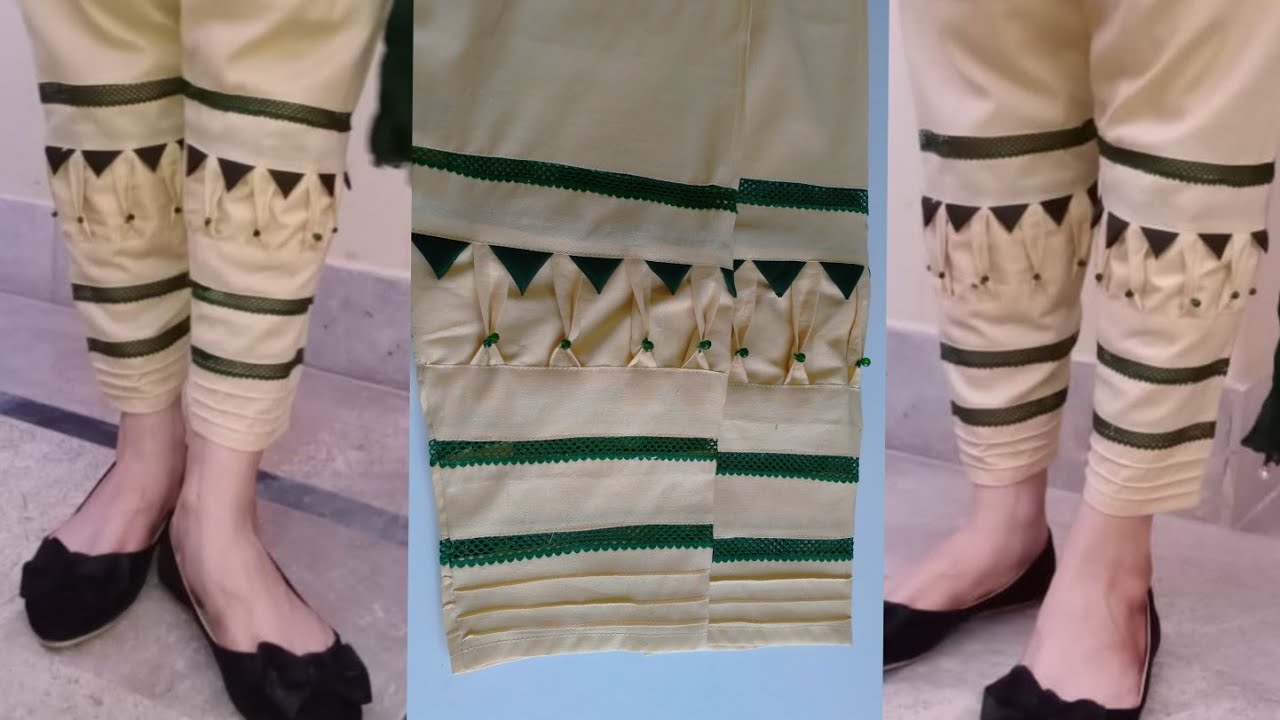 Beautiful trouser design very easy cutting and stitching. - YouTube