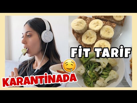 KARANTİNADA KİLO ALDIRMAYAN YEMEKLER | ZAYIFLARKEN BİR GÜN BOYUNCA NELER YİYORDUM