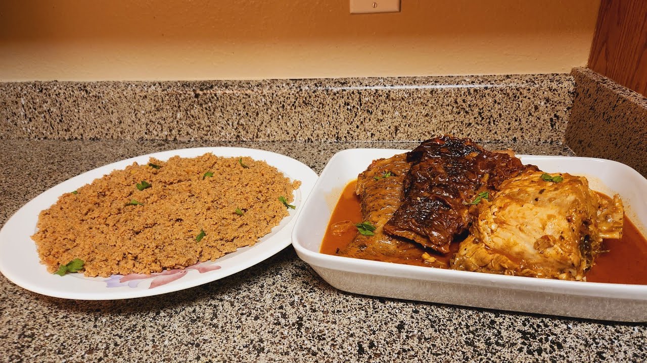 couscous with fish soup - YouTube