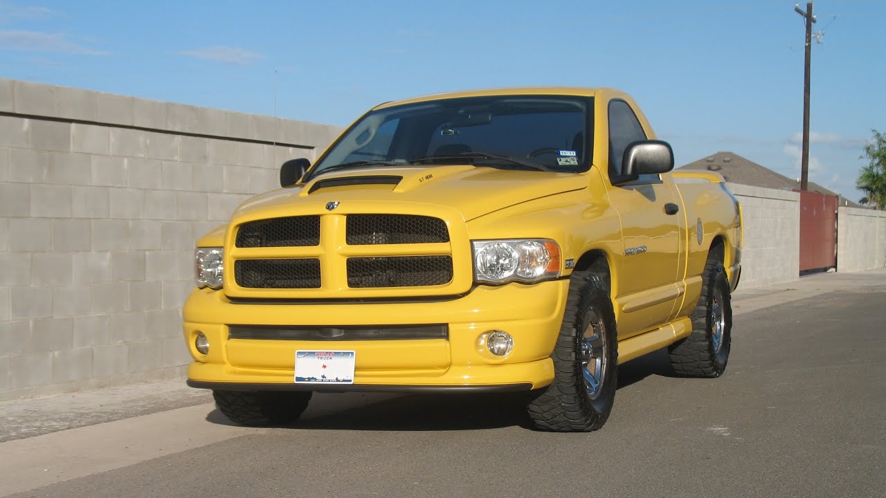 2004 RAM Rumble Bee with 2005 RAM 17" mud wheels - YouTube