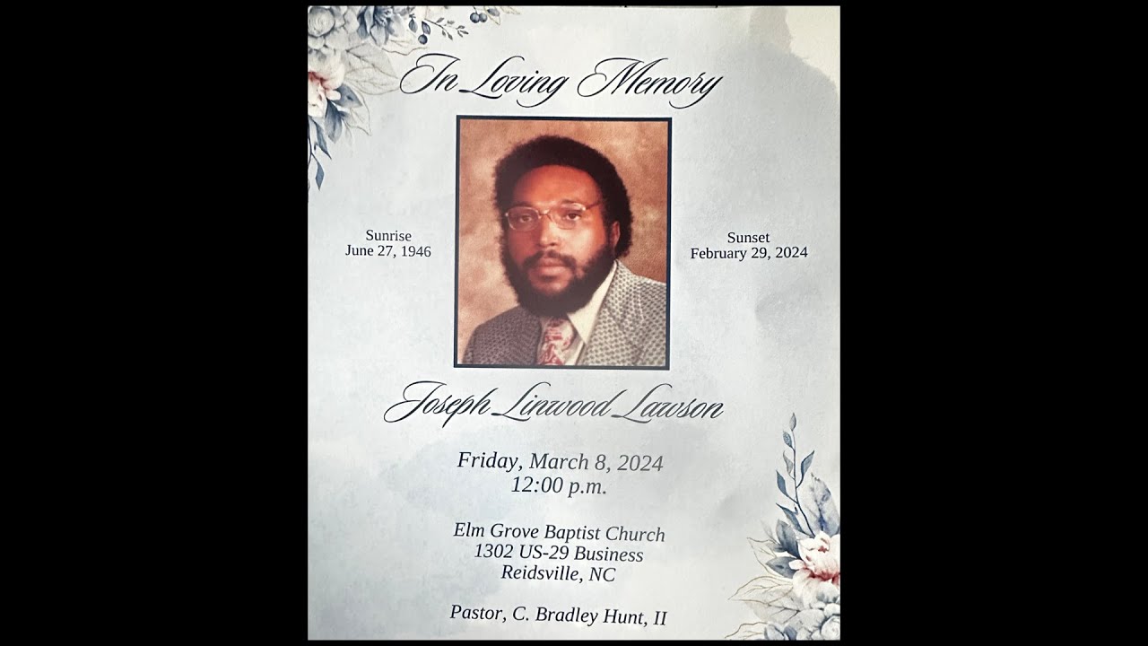 Joseph Linwood Lawson - YouTube