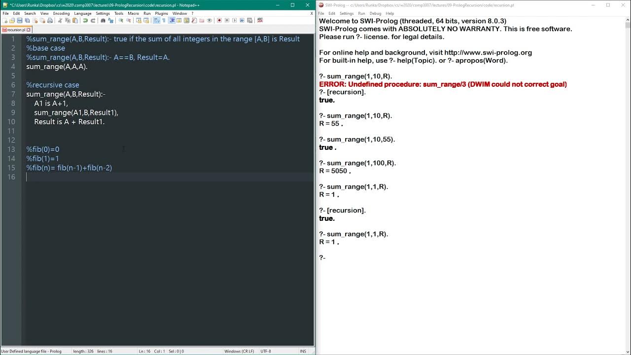 9.1 - Prolog Recursion - YouTube
