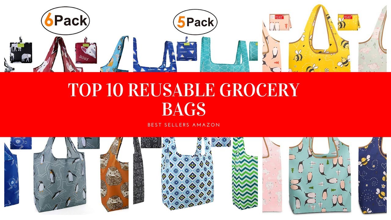 ️ TOP 10 REUSABLE GROCERY BAGS 🛒 Amazon 2020 - YouTube
