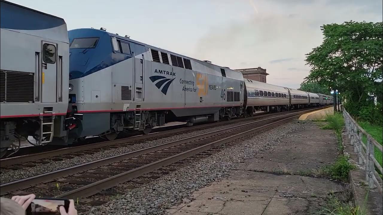 Amtrak with Amtrak 46 leaving Fredericksburg VA. 06/12/2021 - YouTube