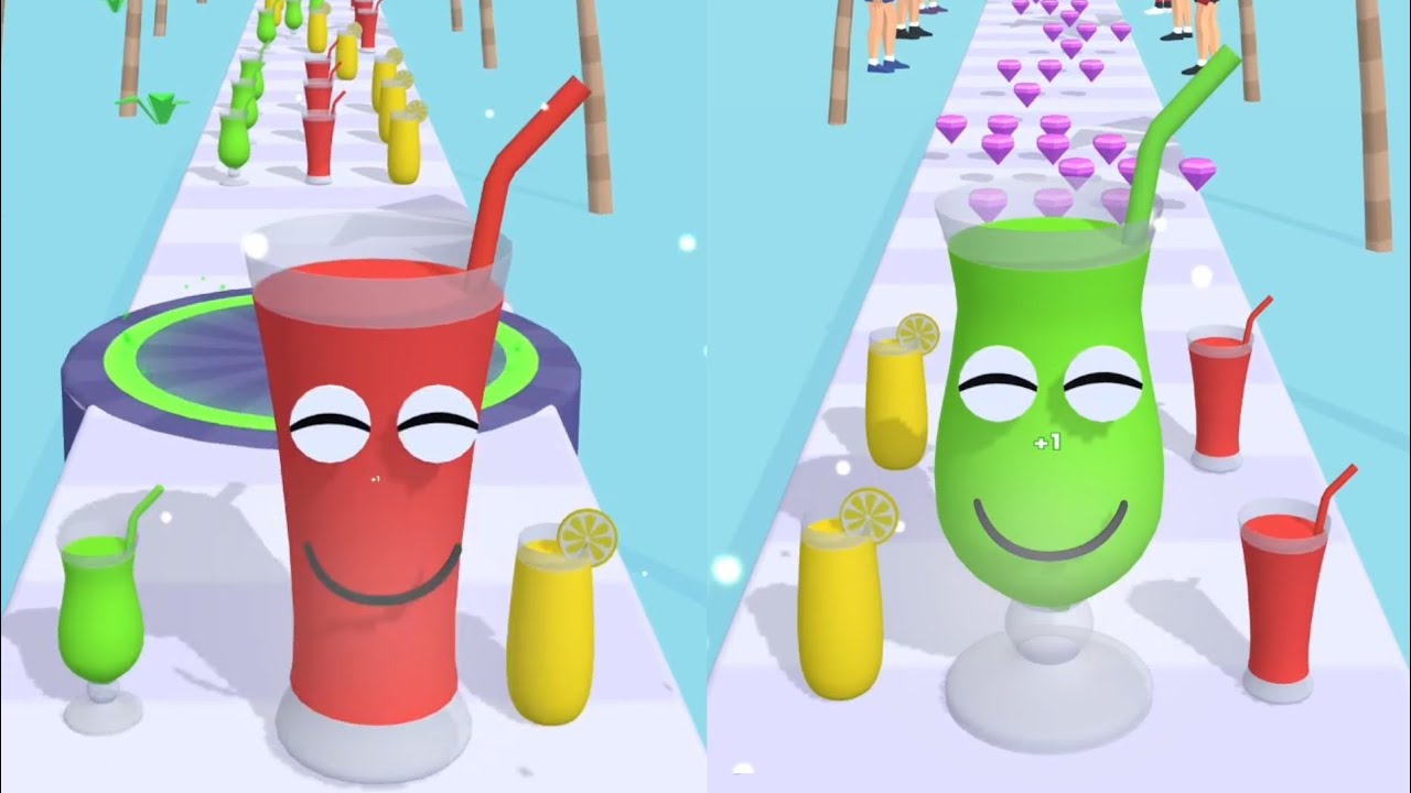 Juice run mobile game | juice run all levels - YouTube