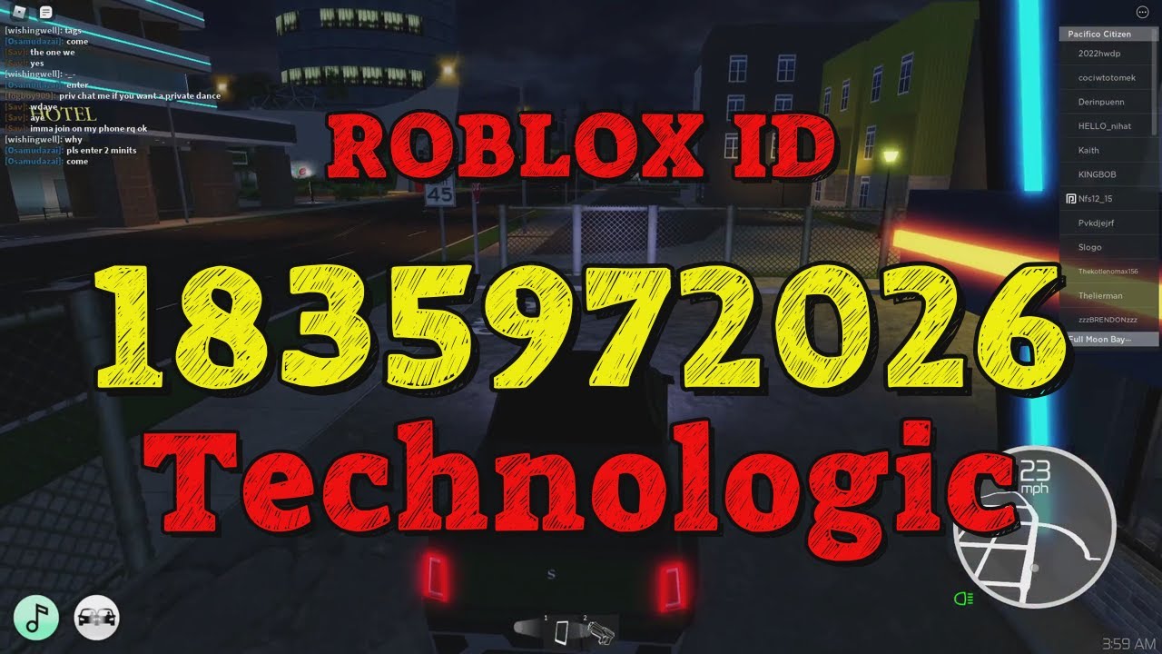 TECHNOLOGIC Roblox Song Codes - YouTube