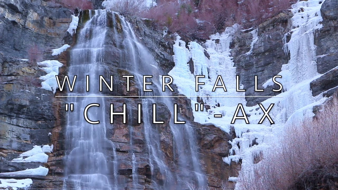 Chill Out with this Icy Winter Waterfall | 1 Hour Relaxing Sound of ...