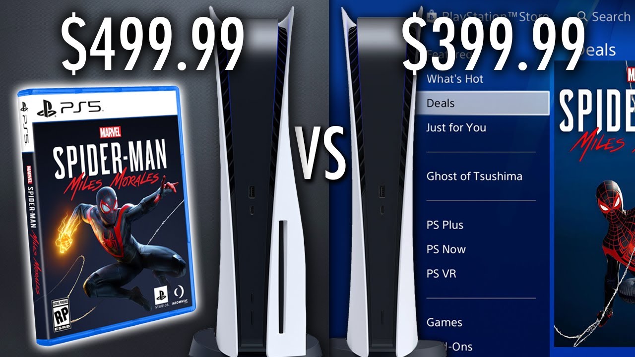 PS5 Vs PS5 Digital Edition Is A Cheaper Console Worth The Drawbacks