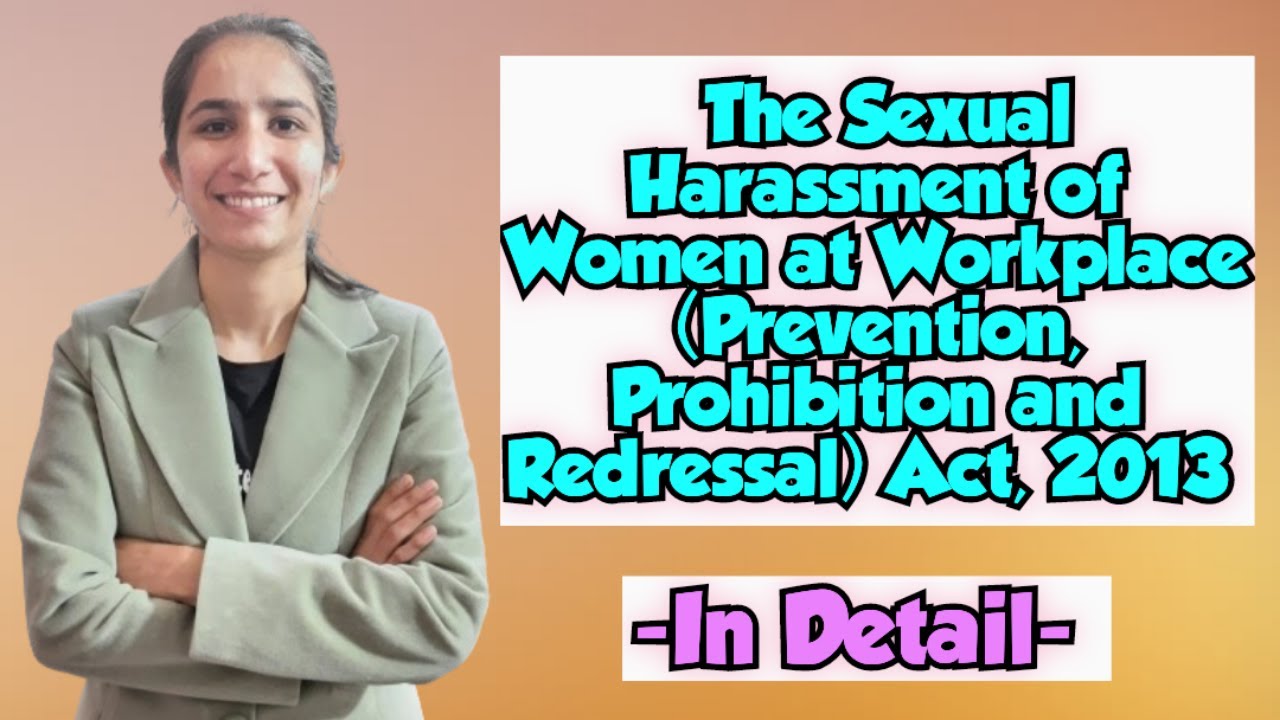 The Sexual Harassment Of Women At Workplace Prevention Prohibition
