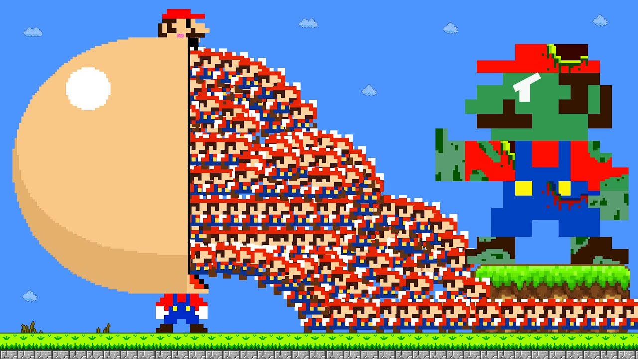 Mario vs Tiny Mario March Madness Escape Mario.EXE - YouTube