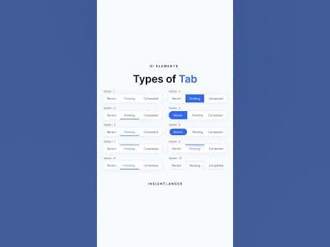 Types of Tab Bar Design In Figma | Website | App | Inspiration | Hire ...