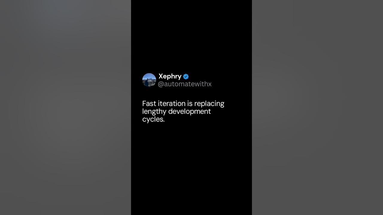 Fast iteration: Transforming product development with agile speed and adaptability! - YouTube
