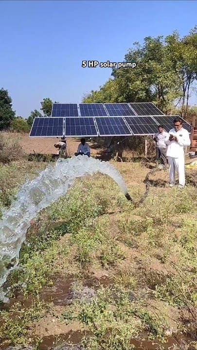 5 HP solar pump installation 🙌 GK energy solar pump 🙌🔥सोलर मोटर पंप 😯😮 #shorts - YouTube