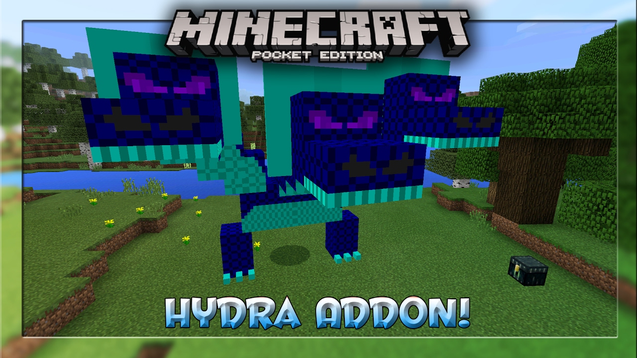 HYDRA DRAGON IN MCPE! »Hydra Addon« Minecraft PE (Pocket Edition) - YouTube