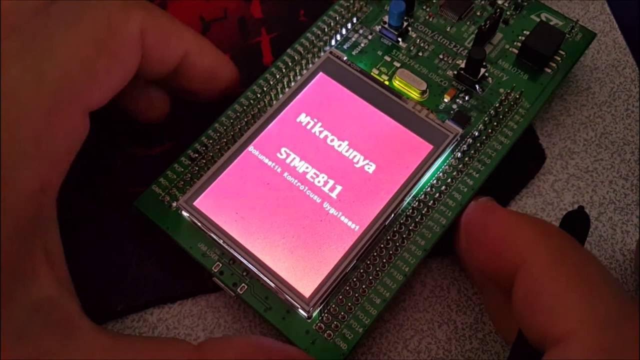 Mikroc Arm Stm32f429 Discovery Ili9341 Stmpe811 Youtube