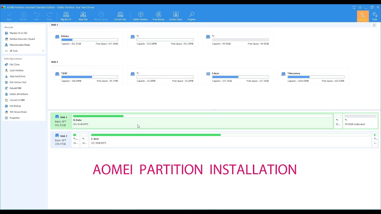 How to install AOMEI Partition Assistant in window 10 - YouTube