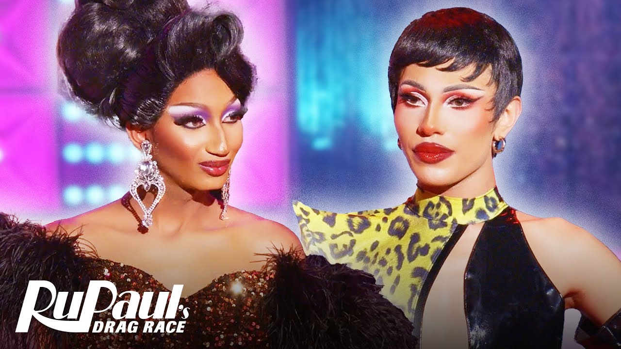 Jorgeous and Angeria’s Whitney Houston Lip Sync 👑 RuPaul’s Drag Race ...