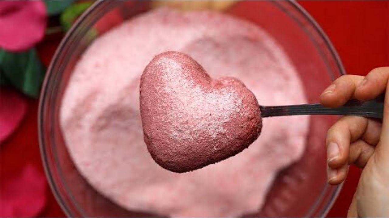Chocolate Strawberry Heart-Shaped Donuts Recipe - YouTube