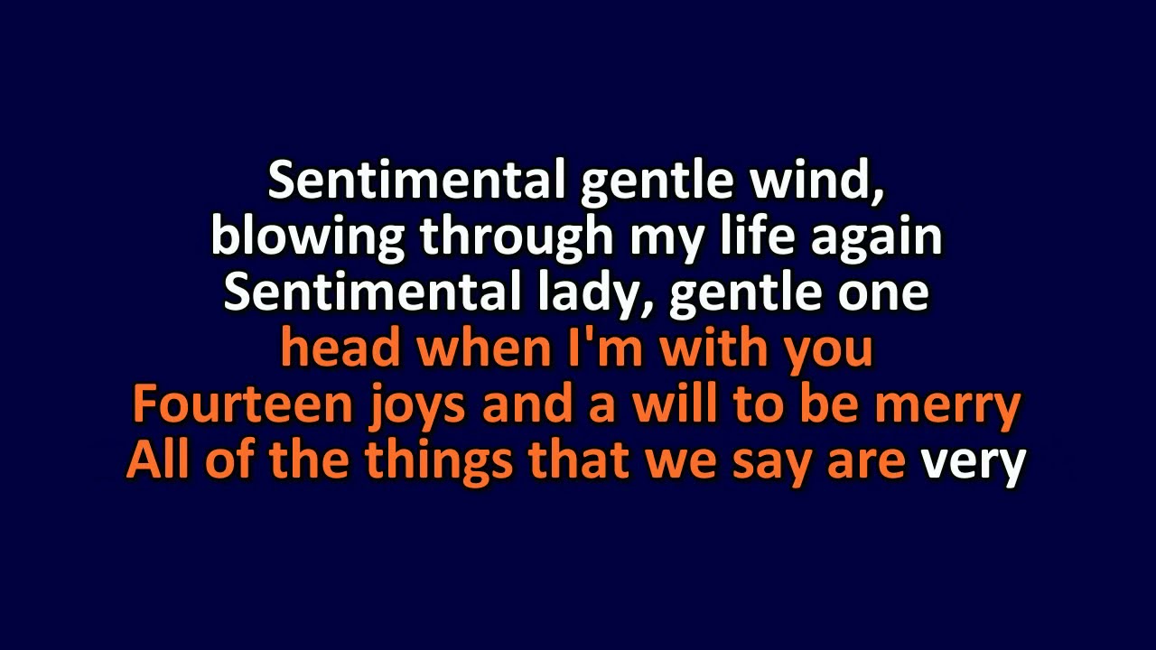 Fleetwood Mac - Sentimental Lady - Karaoke Instrumental Lyrics - YouTube