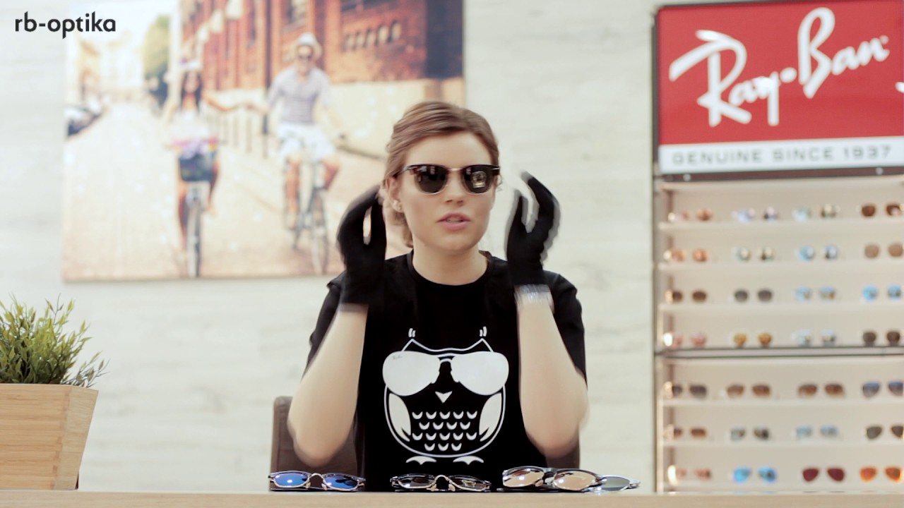 Как выбрать очки: размер очков Ray-Ban Clubmaster - YouTube