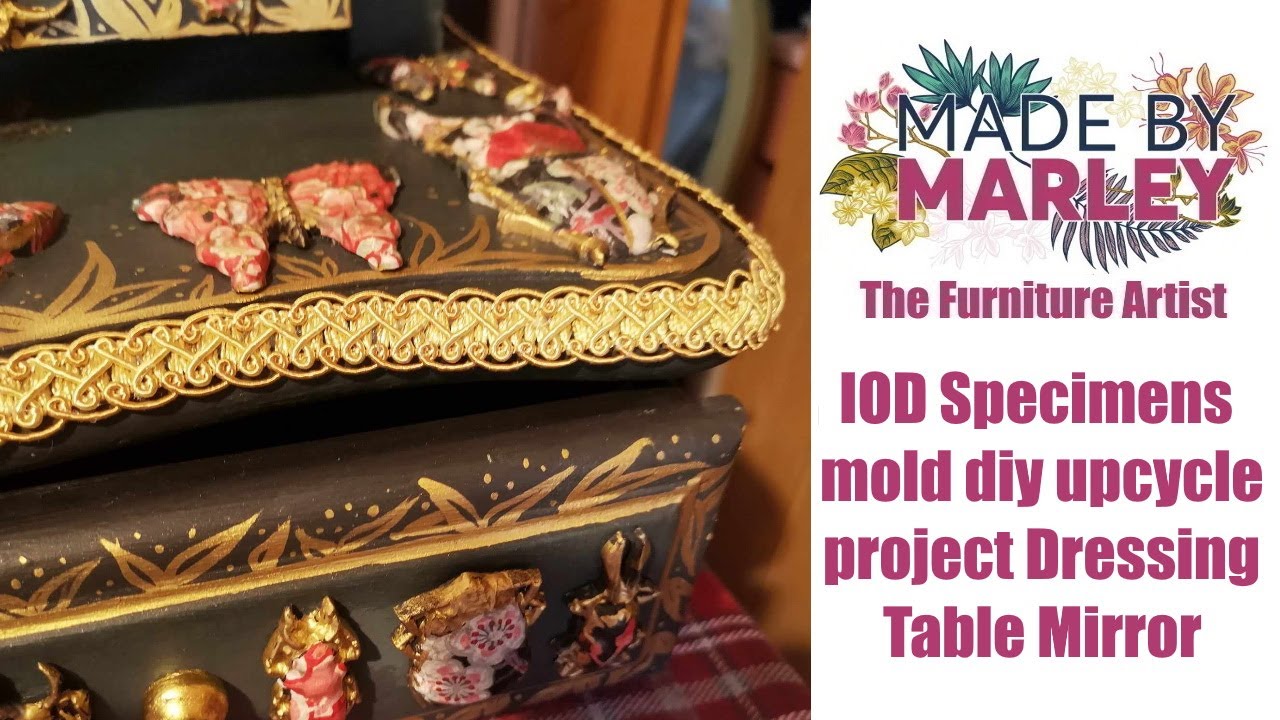 IOD Specimens mold diy upcycle project Dressing Table Mirror - YouTube