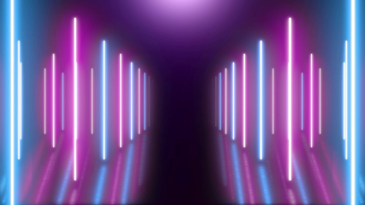 4K Neon Motion Background LOOPED || Free To Use UHD Screensaver - YouTube
