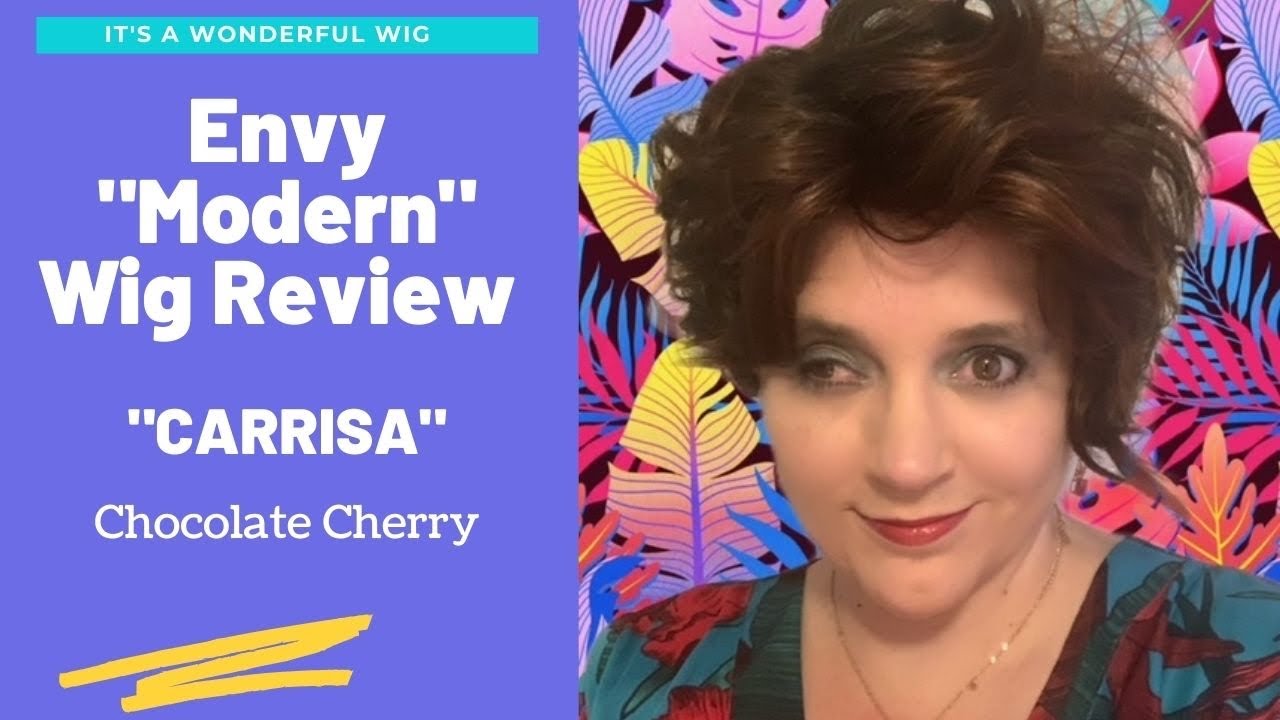 Envy Wig Review CARRISA in Chocolate Cherry | Modern Short Curls Summer ...